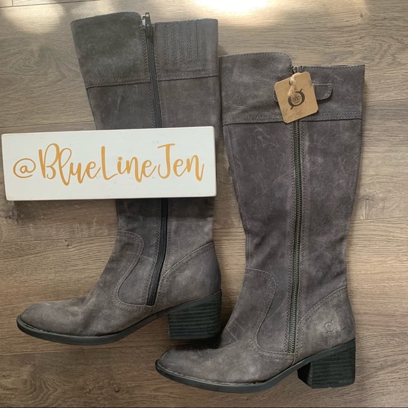 Born | Shoes | Born Fannar Gray Boots Nwot | Poshmark